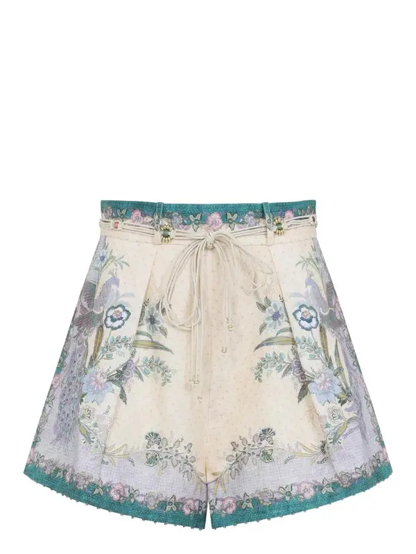 Zimmermann Indra Tuck Short - Multicolor