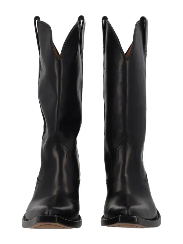MAISON MARGIELA Stivale Western Heel-less - Black