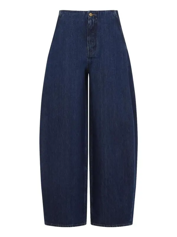 JIL SANDER Wide Leg Denim Pants - Blue