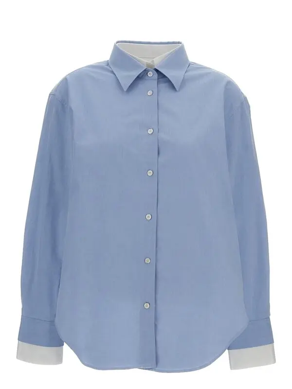 Acne Studios Classic Collar Long Sleeve Button Up Shirt - Multicolor