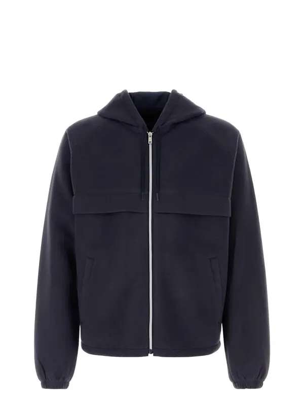 Prada Zip Up Fleece Jacket - Blue
