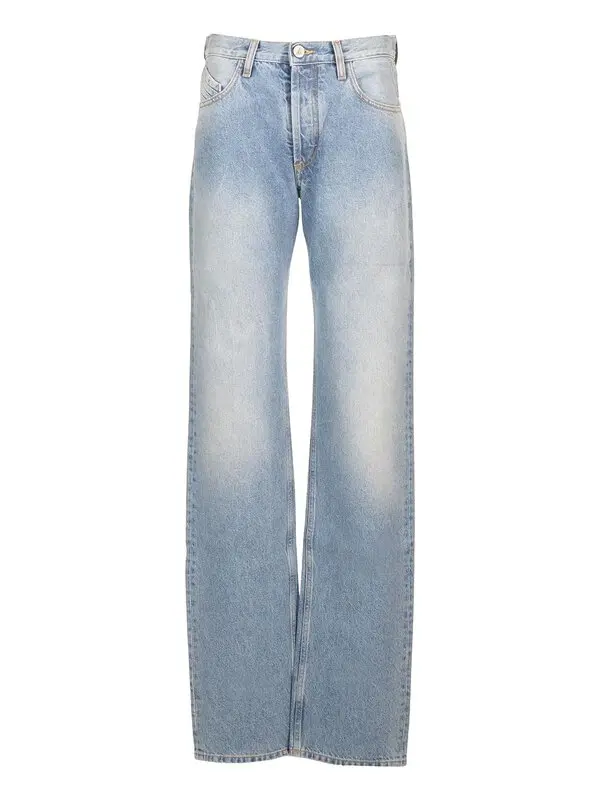 Attico Coated Jeans - Blue