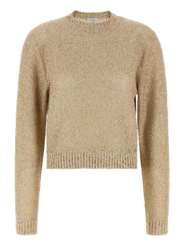 Brunello Cucinelli Metallic Sequin Knit Pullover - Multicolor