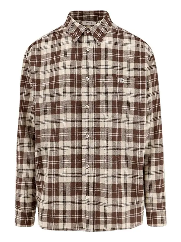 Celine Madras Wool Shirt - Multicolor