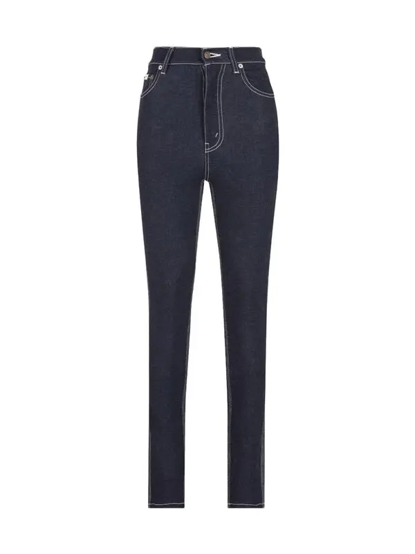 Celine Skinny Fit Denim Jeans - Multicolor