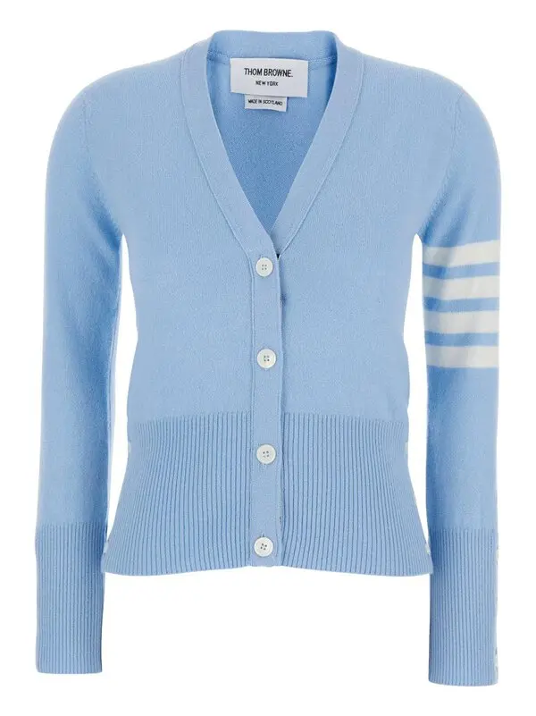 Thom Browne Cashmere V-neck Cardigan - Multicolor