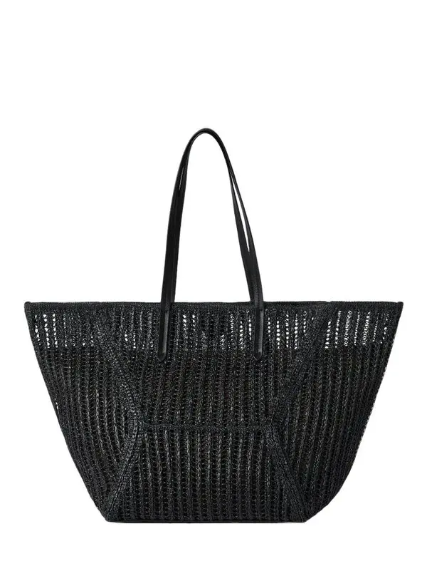 Brunello Cucinelli Woven Raffia Tote Bag - Multicolor