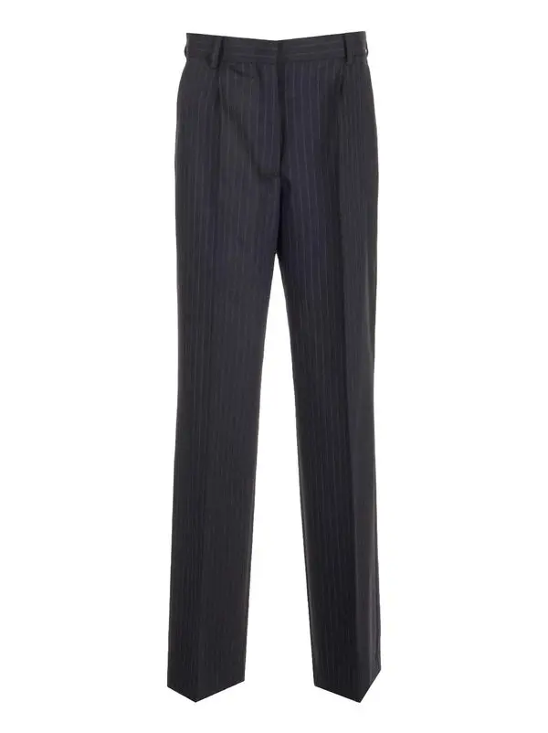Miu Miu Pinstriped Trousers - Blue