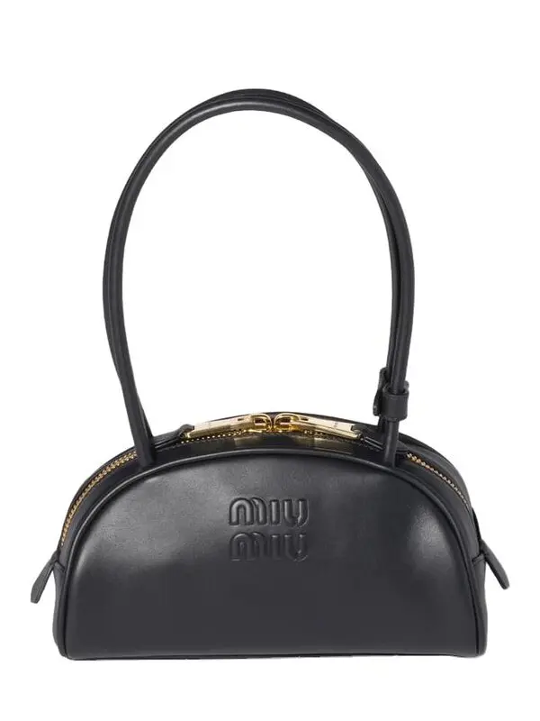 Miu Miu Leather Shoulder Bag - Black