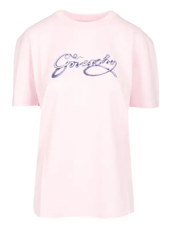Givenchy Logo Printed Crewneck T-shirt - Multicolor