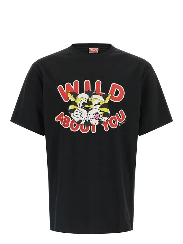Kenzo Wild Tiger' T-shirt - Black