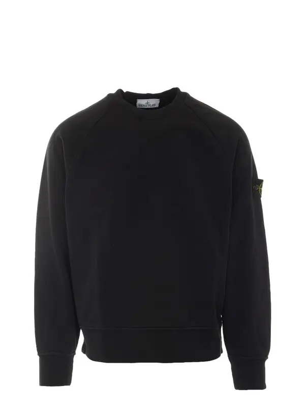 Stone Island Logo Sweatshirt - Black