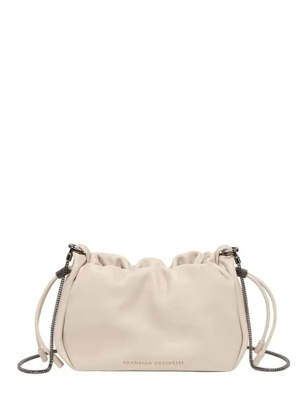 Brunello Cucinelli Mellow Mini Leather Bucket Bag - Multicolor