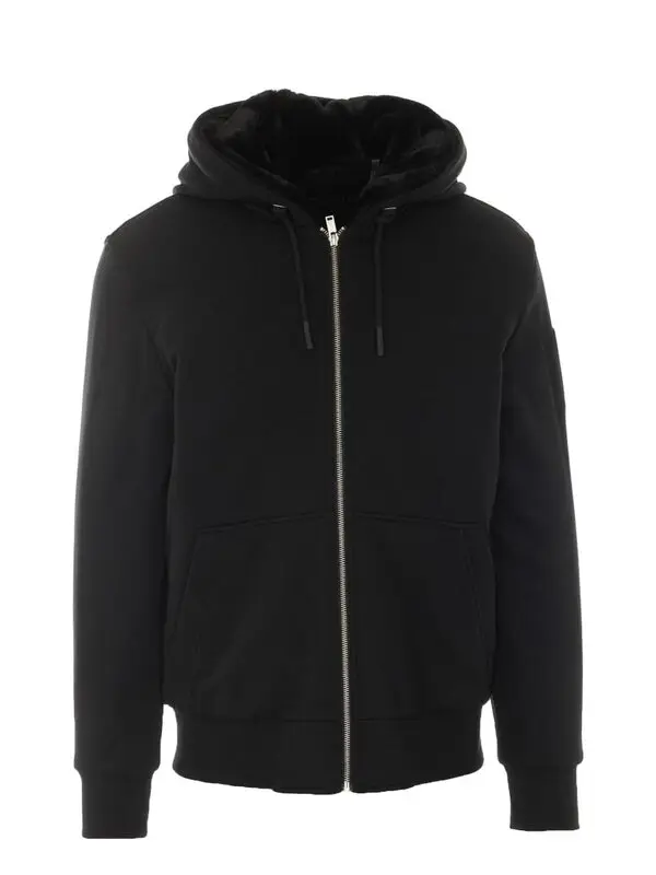 Moose Knuckles Classic Bunny Zip Hoodie - Black