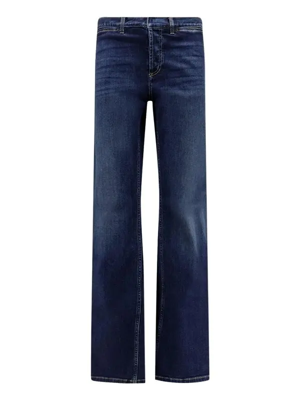 Gucci Denim Jeans With Nastro Web Profiles - Blue