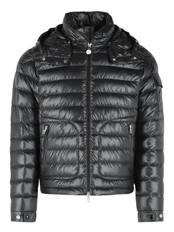 Moncler Lauros Short Hooded Down Jacket - Black