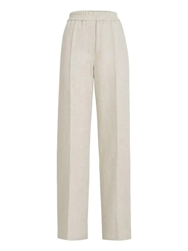 Brunello Cucinelli Linen Trousers - Multicolor