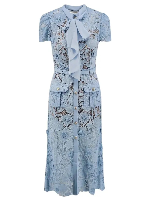 SELF-PORTRAIT Lace Dress - Blue
