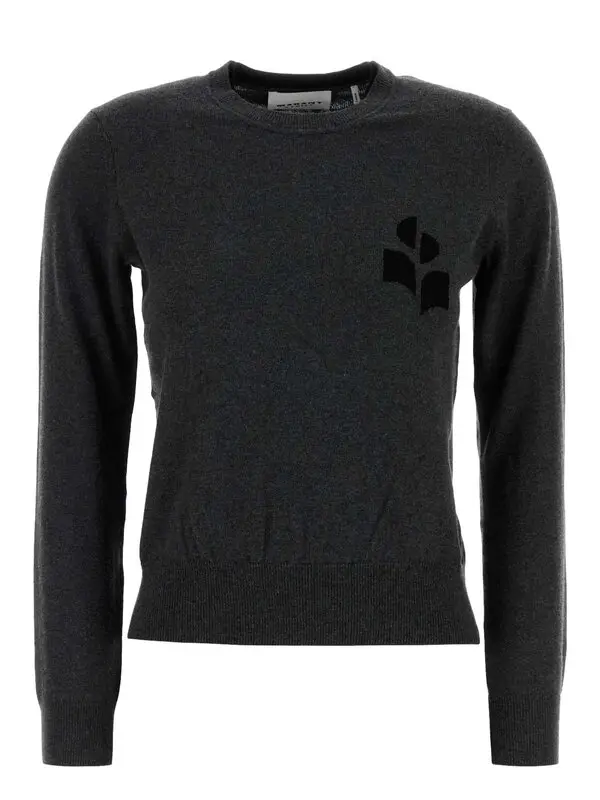 Isabel Marant Étoile Cotton Blend Lanta Sweater - Gray
