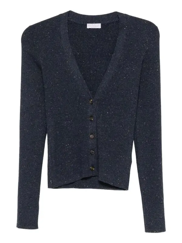 Brunello Cucinelli Wool Cardigan - Multicolor