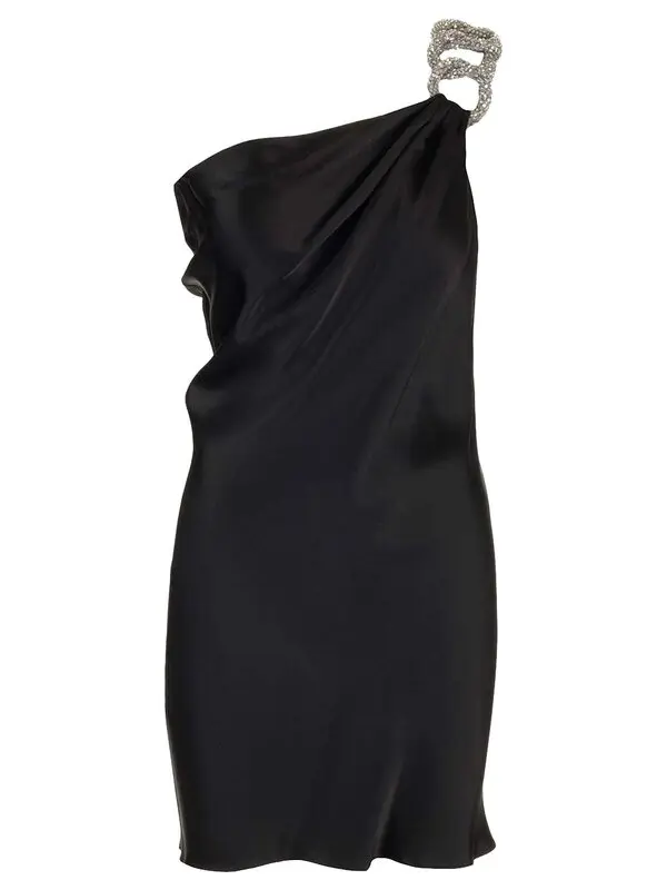 Stella McCartney Falabella One-shoulder Mini Dress - Black