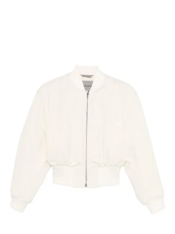 Balenciaga Cropped Bomber Jacket - Multicolor