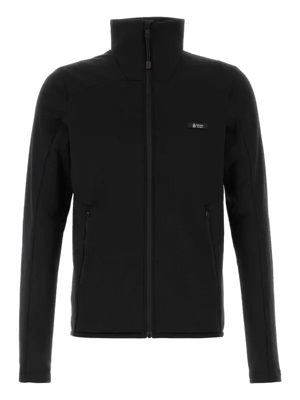 Prada Stretch Pile Sweatshirt - Black