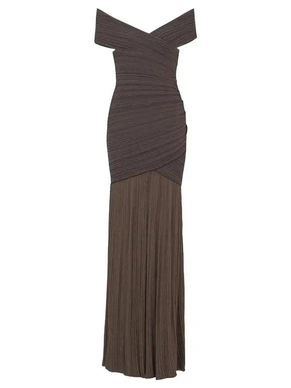 Balmain Evening Dress - Brown