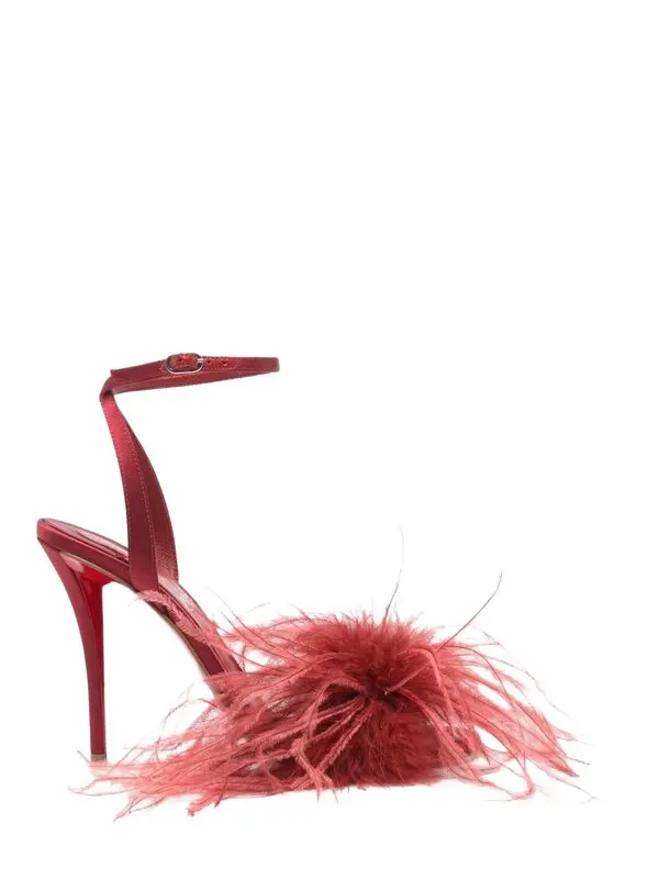 CHRISTIAN LOUBOUTIN Miss Z Plumes Sandals - Multicolor