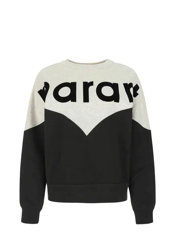 Isabel Marant Étoile Two-tone Cotton Blend Houston Sweatshirt - Multicolor