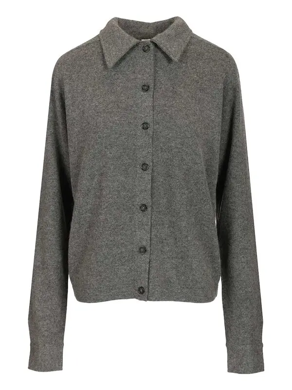 TOTEME Raglan-sleeve Cashmere Cardigan - Gray