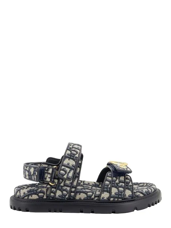 Dior Oblique Jacquard Fabric Sandals - Multicolor