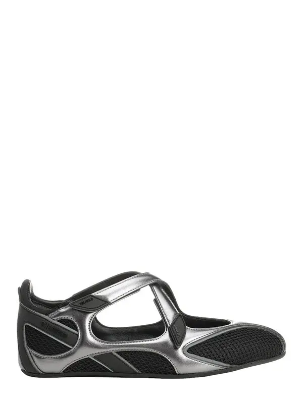 Attico Floor 01 Flat Ballerina - Black