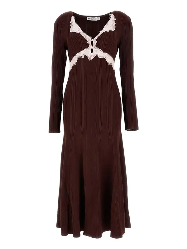 SELF-PORTRAIT Knitted Dress - Multicolor