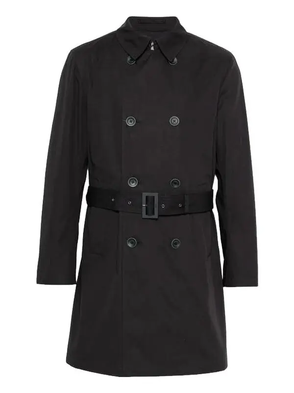 Herno Cotton Trench Coat - Blue