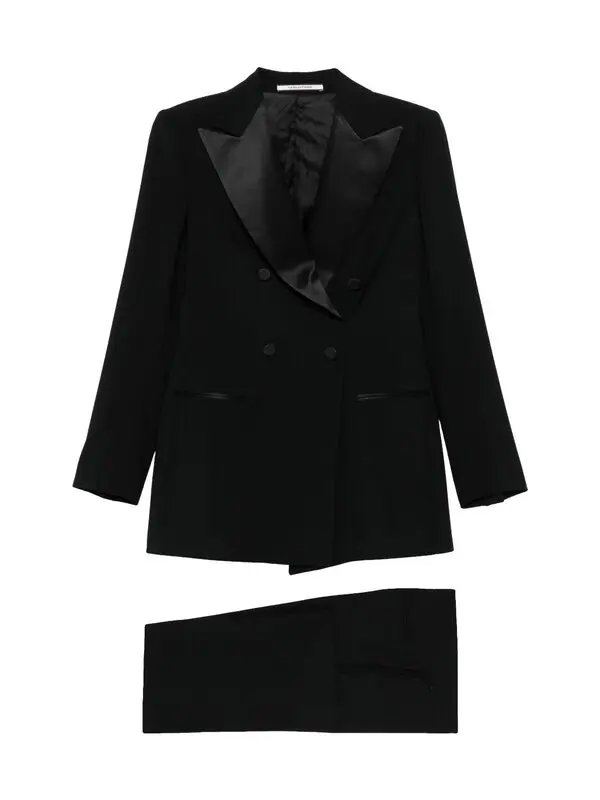 Tagliatore Wool Smoking Suit - Multicolor