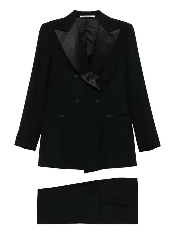 Tagliatore Wool Smoking Suit - Multicolor