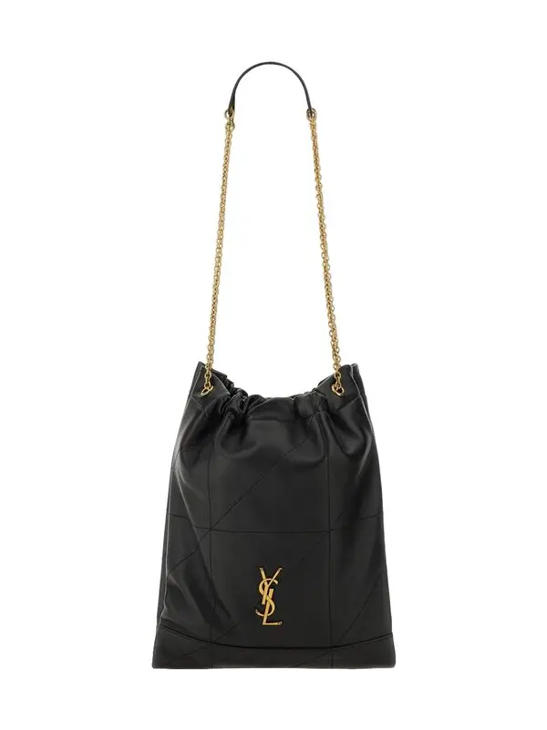 Saint Laurent Jamie Lambskin Shoulder Bag - Black