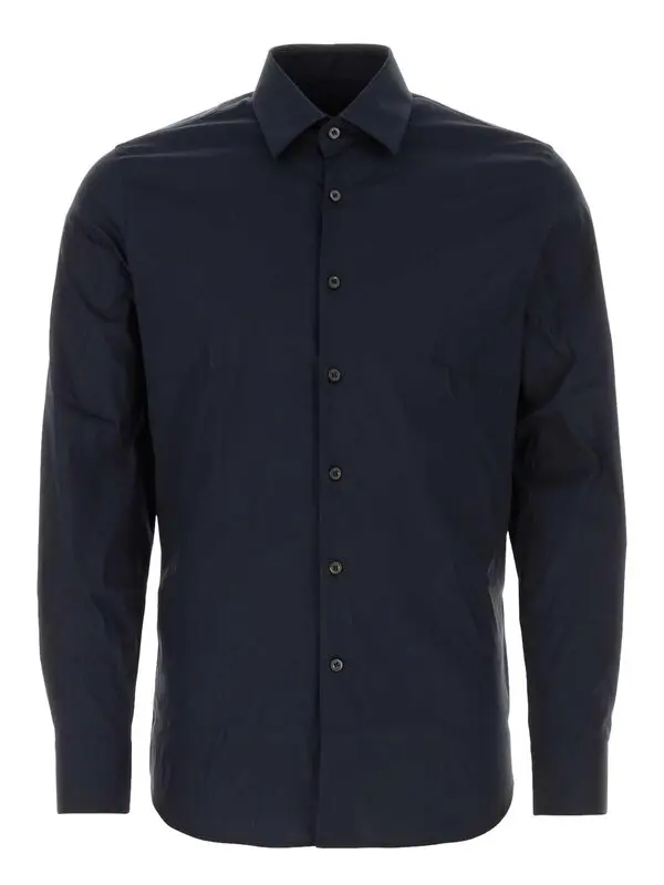 Prada Stretch Poplin Shirt - Blue