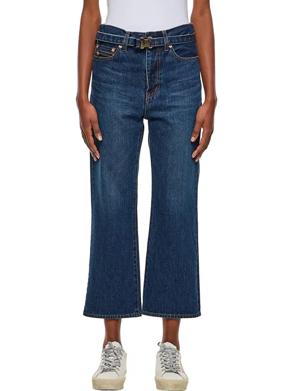 Sacai Boot Cut Denim Pants - Multicolor
