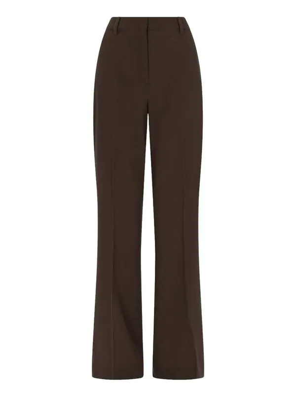 GOLDEN GOOSE Tailored Wool Blend Trousers - Brown