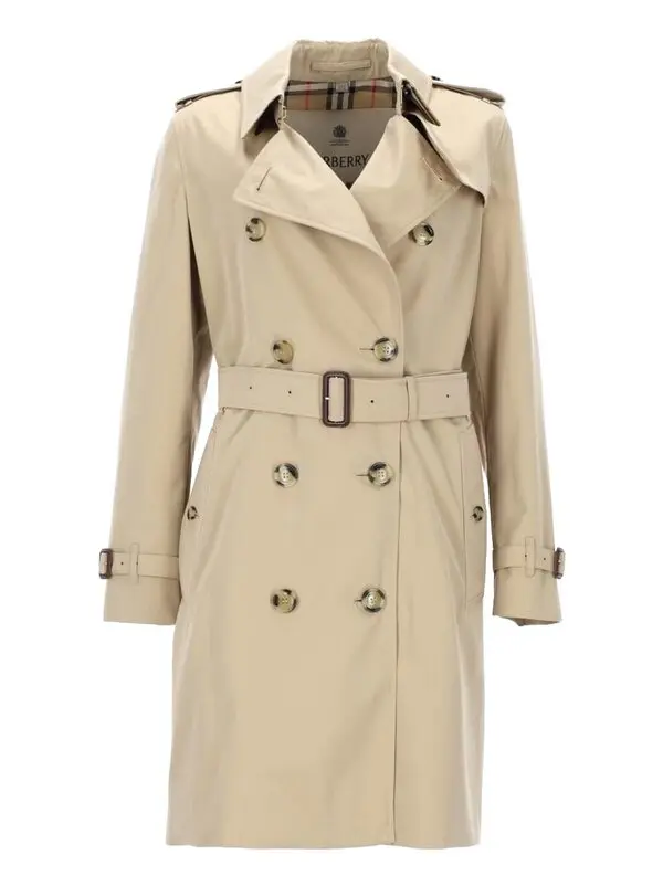 Burberry Kensington Heritage Trench Coat - Cream