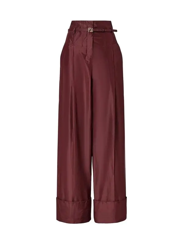 Fendi Taffeta' Trousers - Multicolor