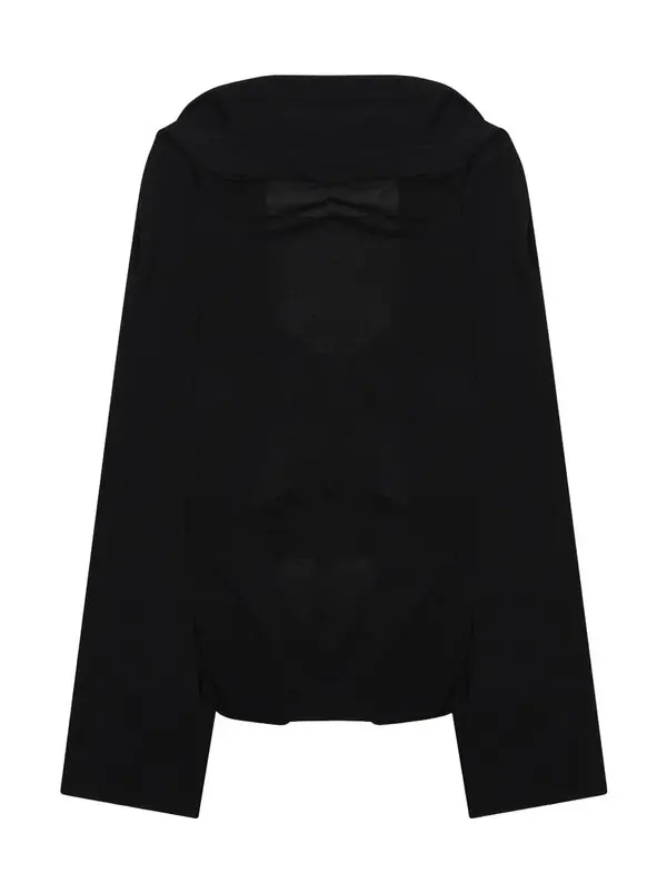 Alberta Ferretti Chiffon Top - Black