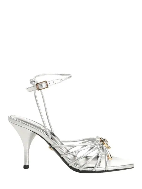 Versace Leather Sandal - Silver