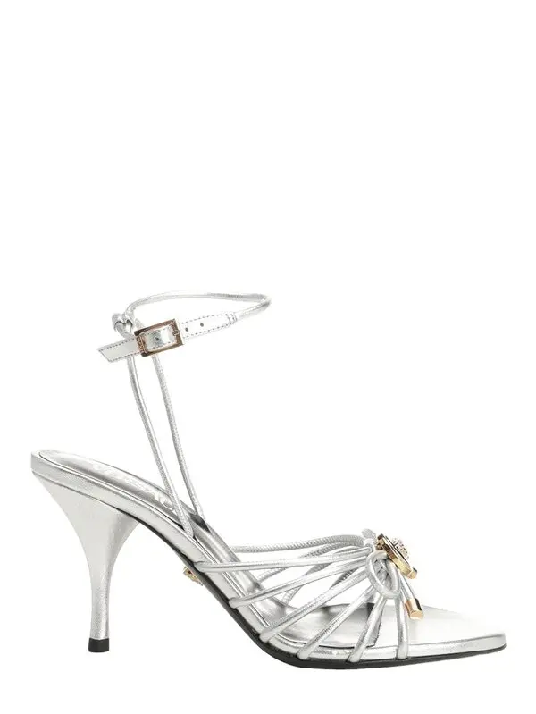Versace Leather Sandal - Silver