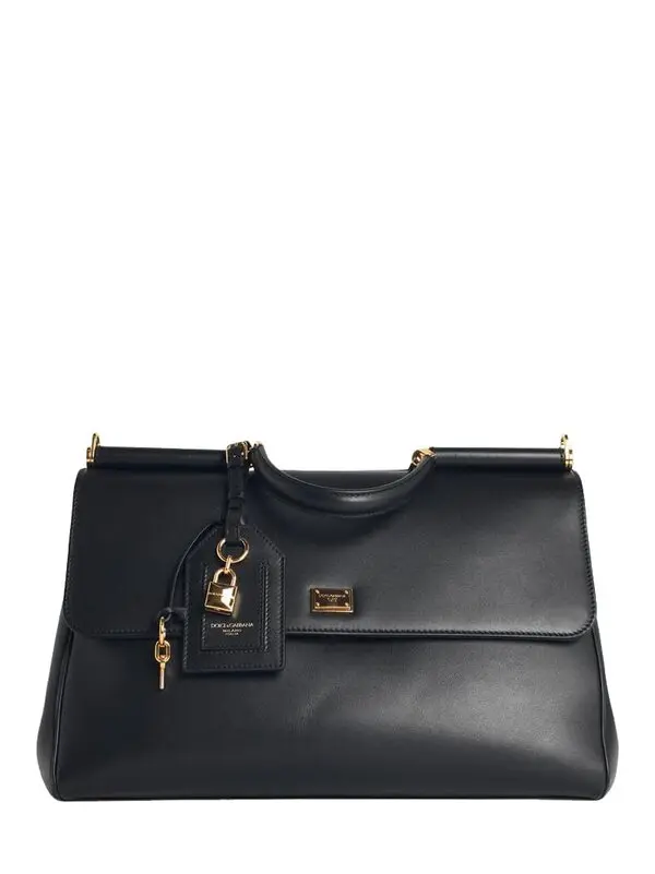 Dolce & Gabbana Sicily Leather Handbag - Black