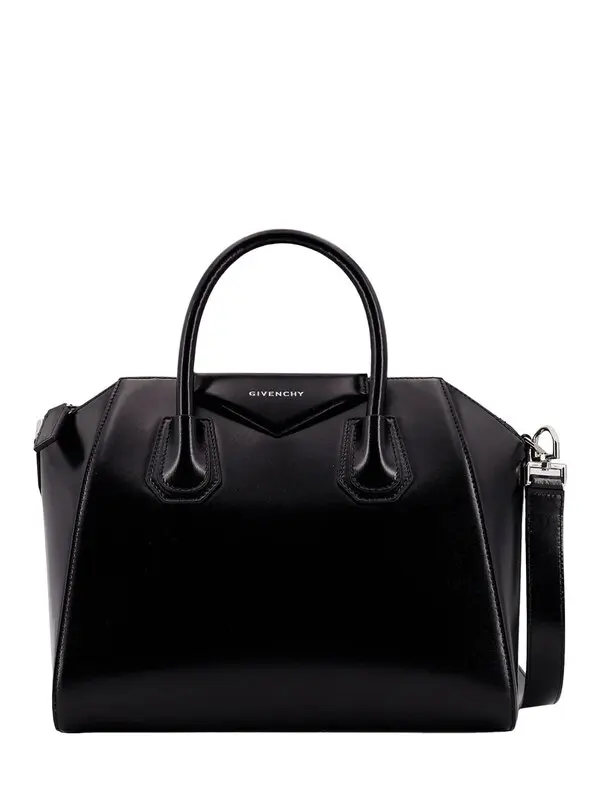 Givenchy Antigona Leather Shoulder Bag - Black