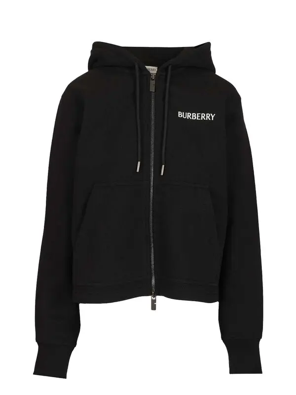 Burberry Cotton Hoodie - Black