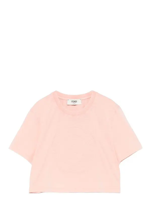 Fendi Cotton Logo T-shirt - Multicolor